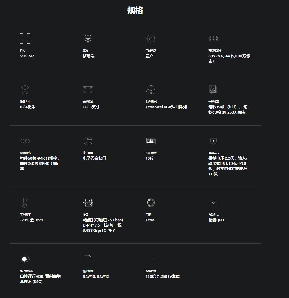 ISOCELL JNP，三星手机CMOS量产